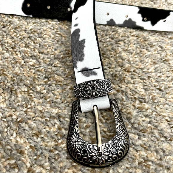 Accessories | Cow Print Belt | Poshmark